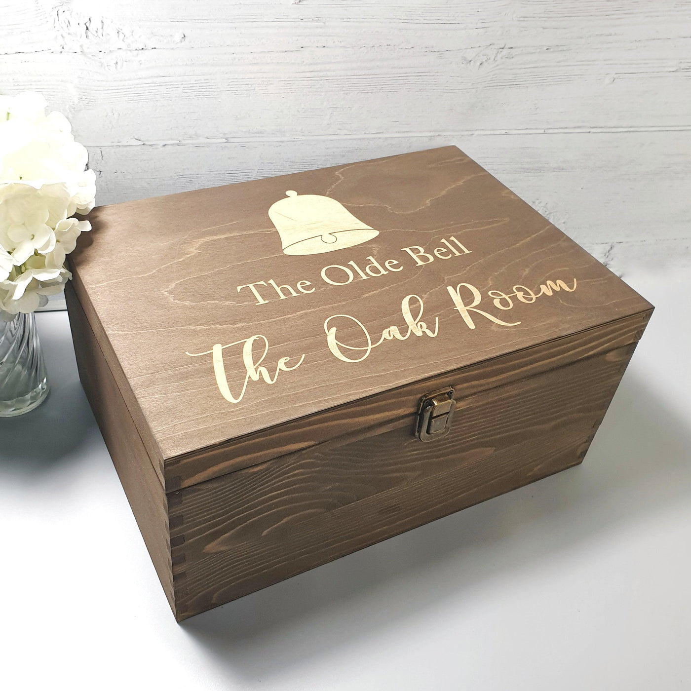 Custom Business Logo Box l Wedding Logo Box I Branded Graphic Wood Box ...