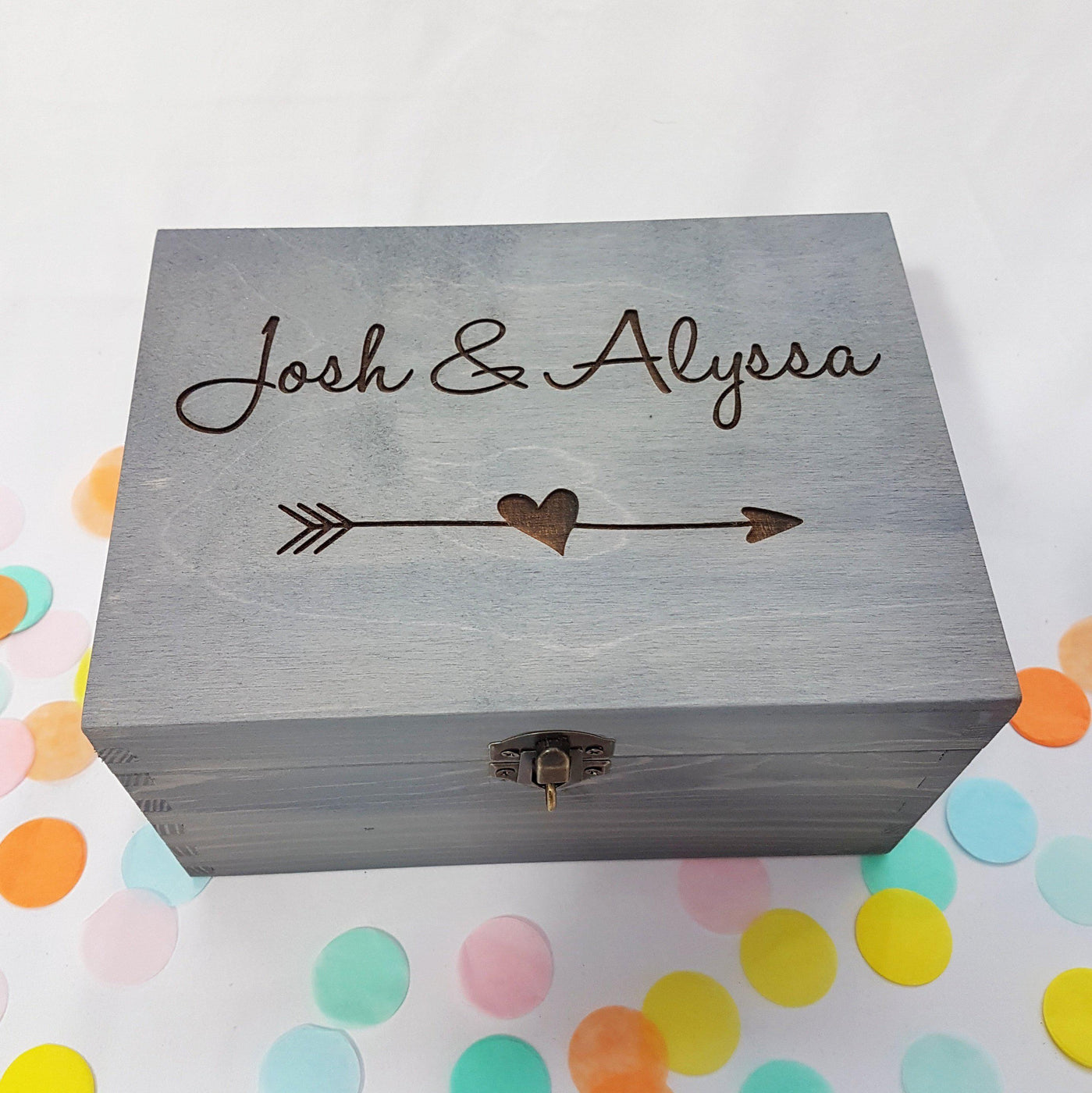 Custom Engraved Wedding Box I Bride Groom Couples Gift I Make Memento