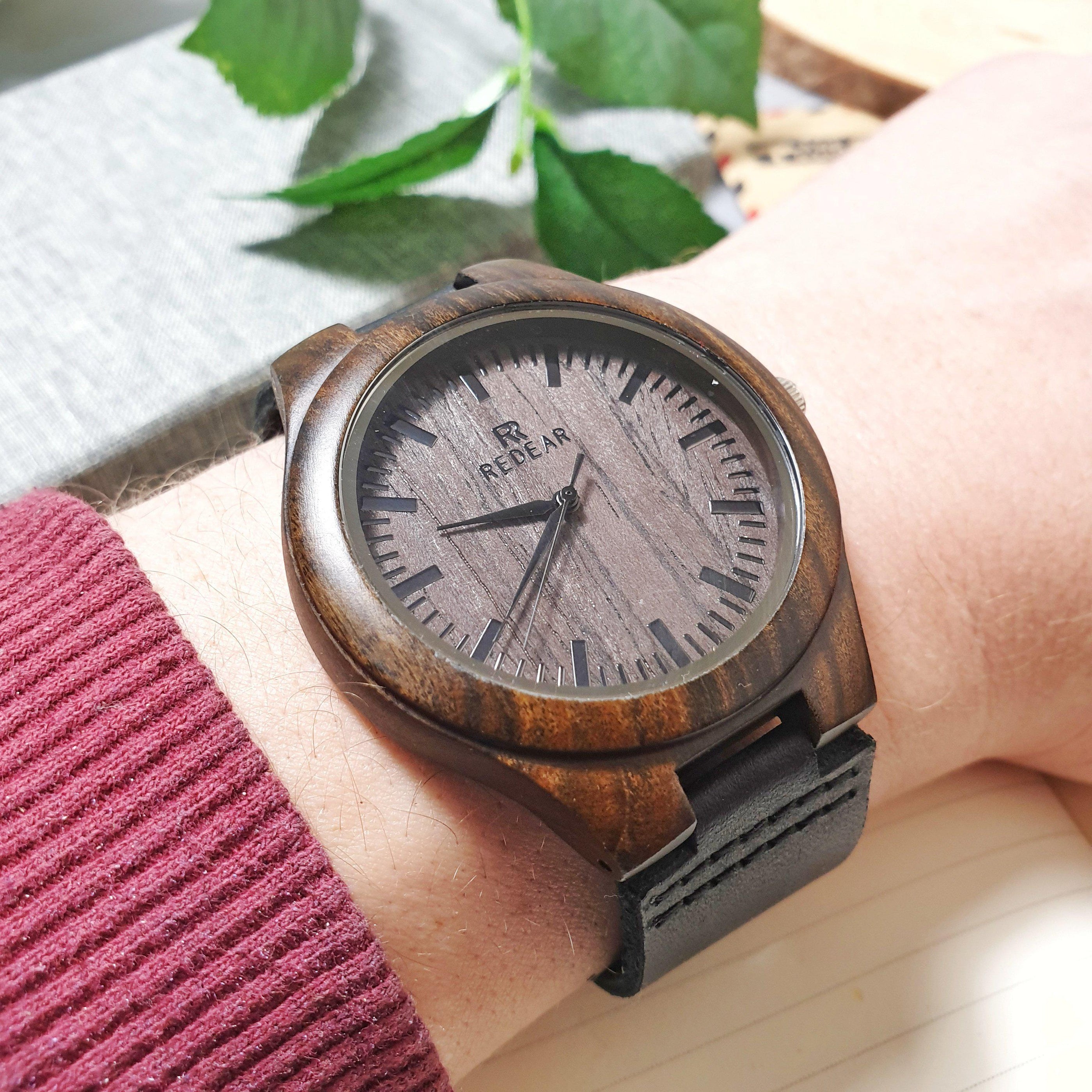 Engraved Wood Mens Watch I 21st 18th 30th 40th 60th Birthday Gift ...