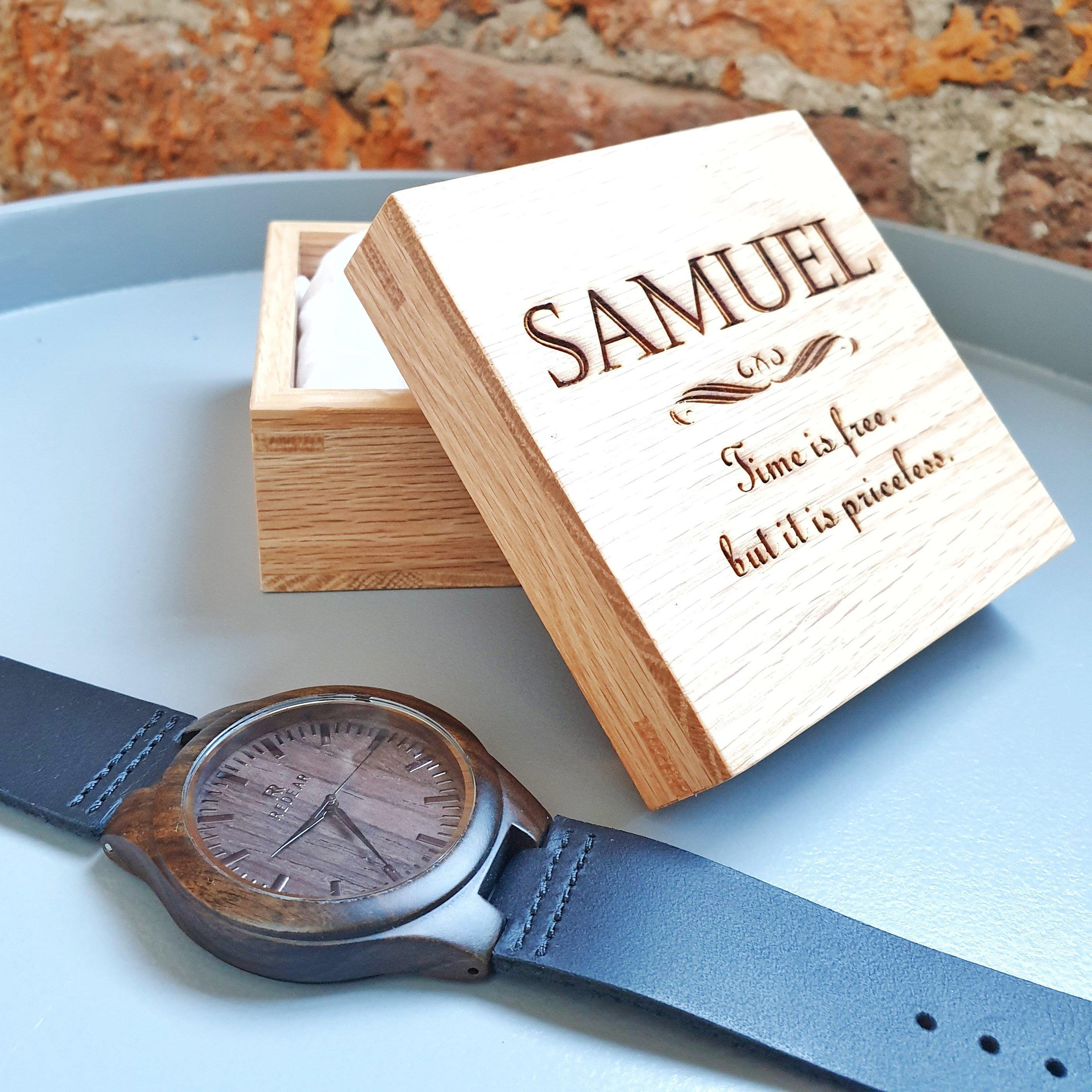 Engraved Wood Mens Watch I 21st 18th 30th 40th 60th Birthday Gift ...