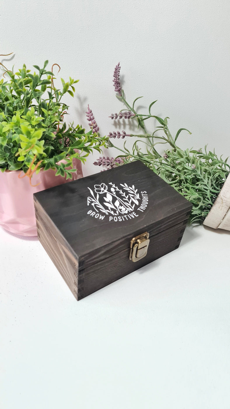 Floral Wellbeing Keepsake Box I Happiness Memory Box I Make Memento