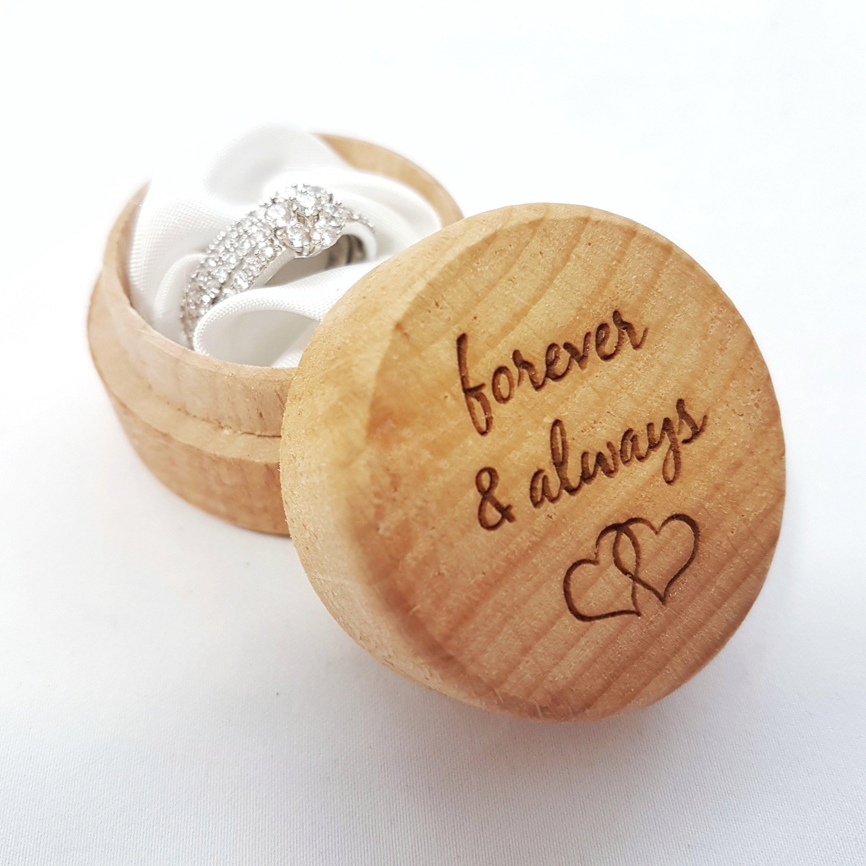 Forever and Always Ring Box I Make Memento