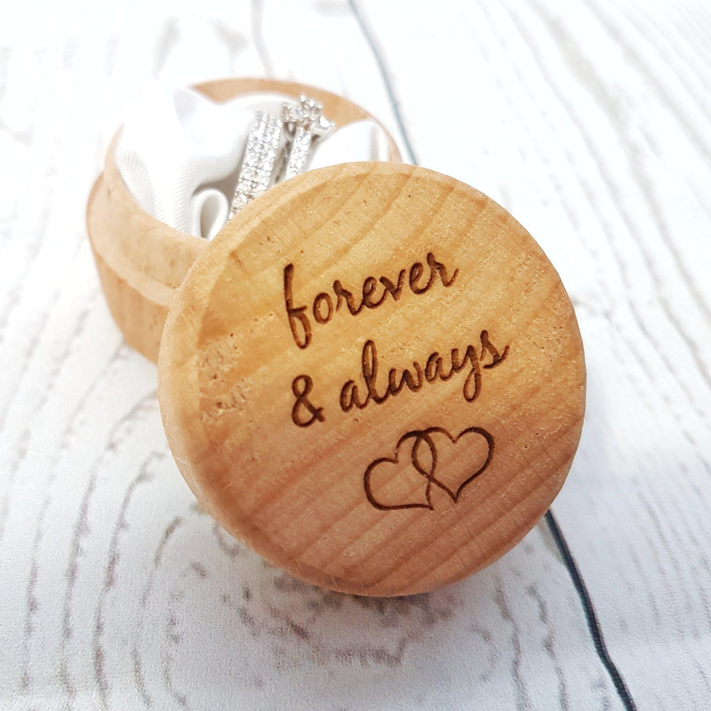 Forever and Always Ring Box I Make Memento