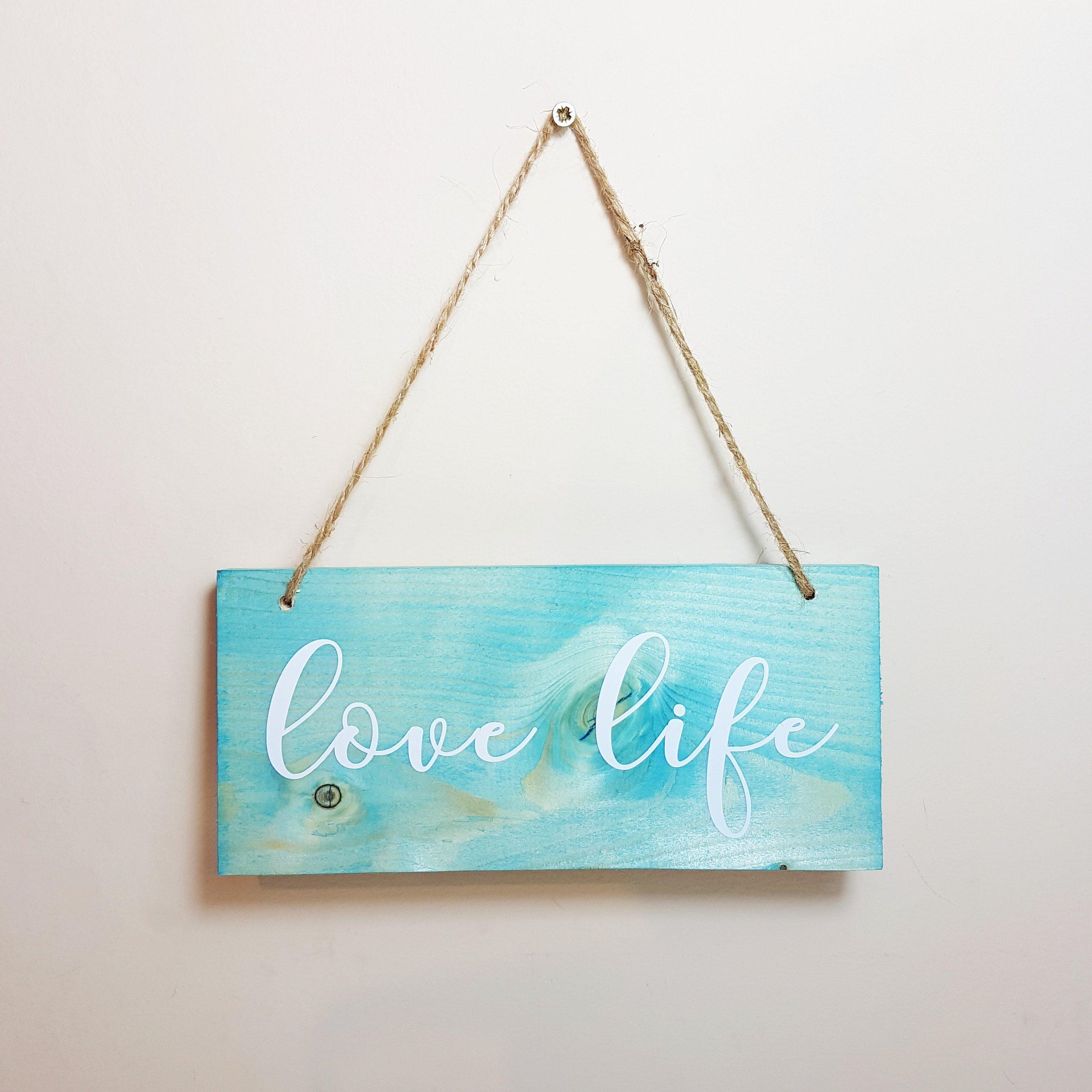 Inspirational Love Life Sign I Make Memento