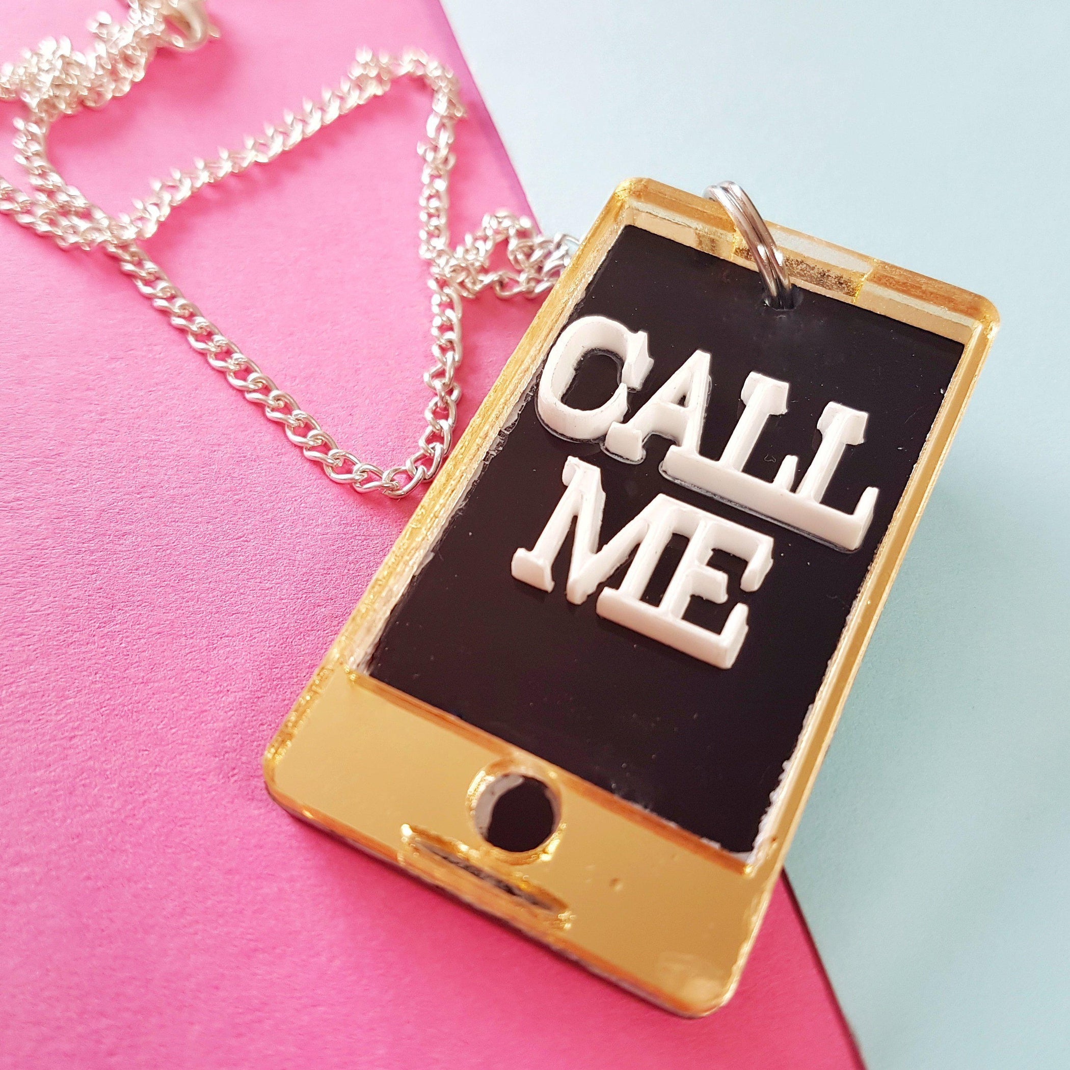 Minature Mobile Phone Statement Necklace — Make Memento
