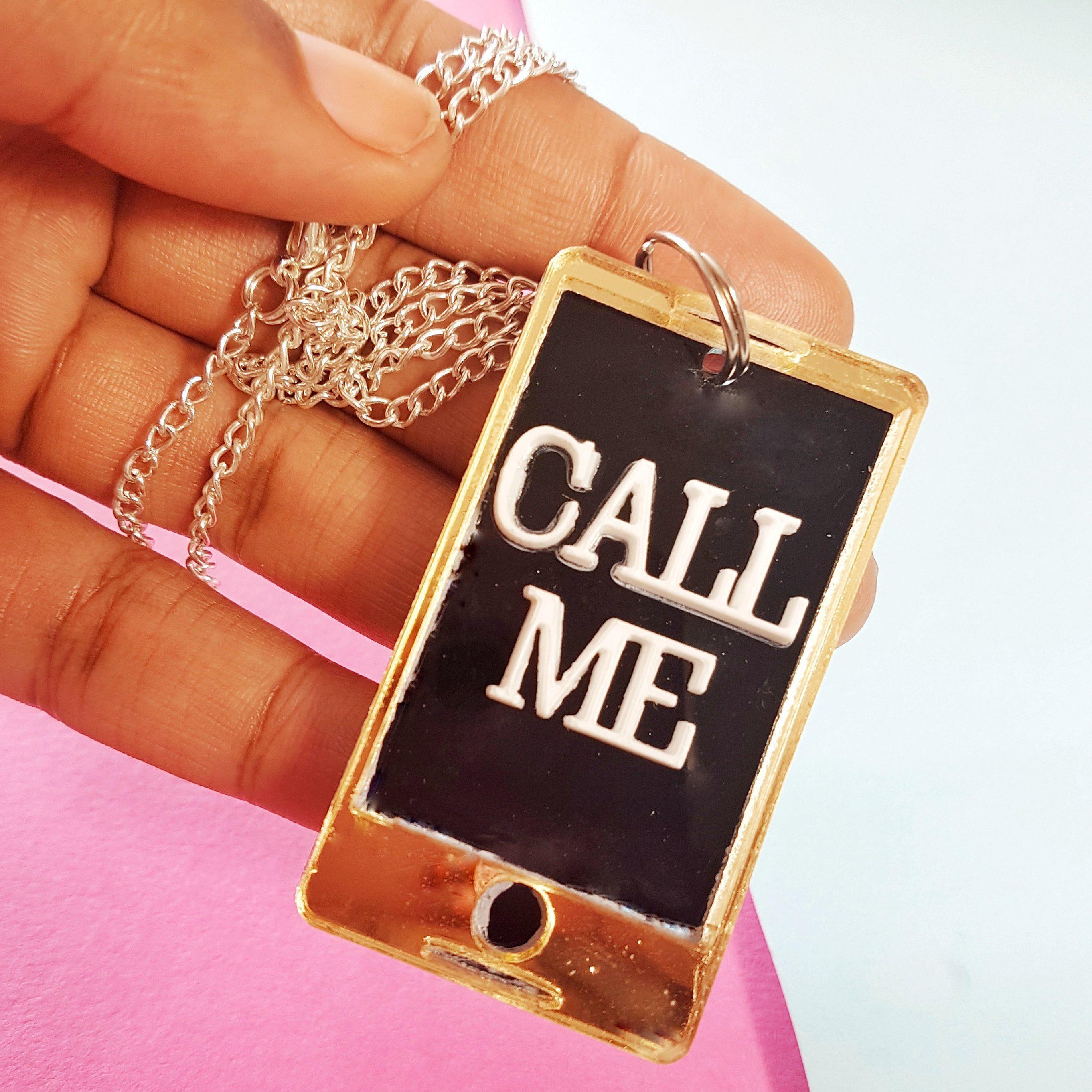 Minature Mobile Phone Statement Necklace — Make Memento