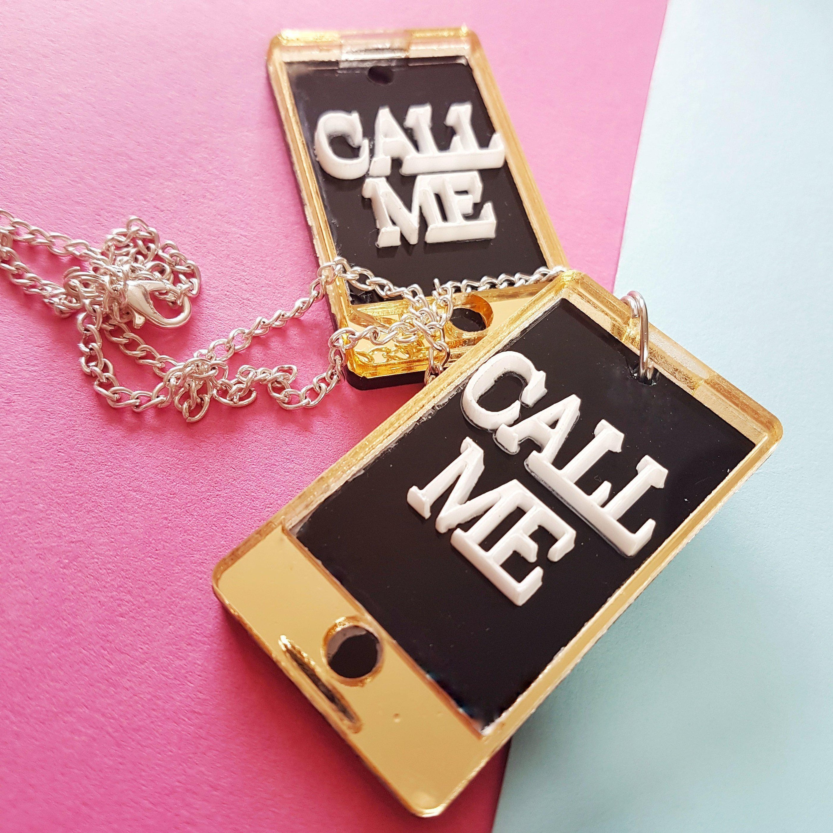 Minature Mobile Phone Statement Necklace — Make Memento