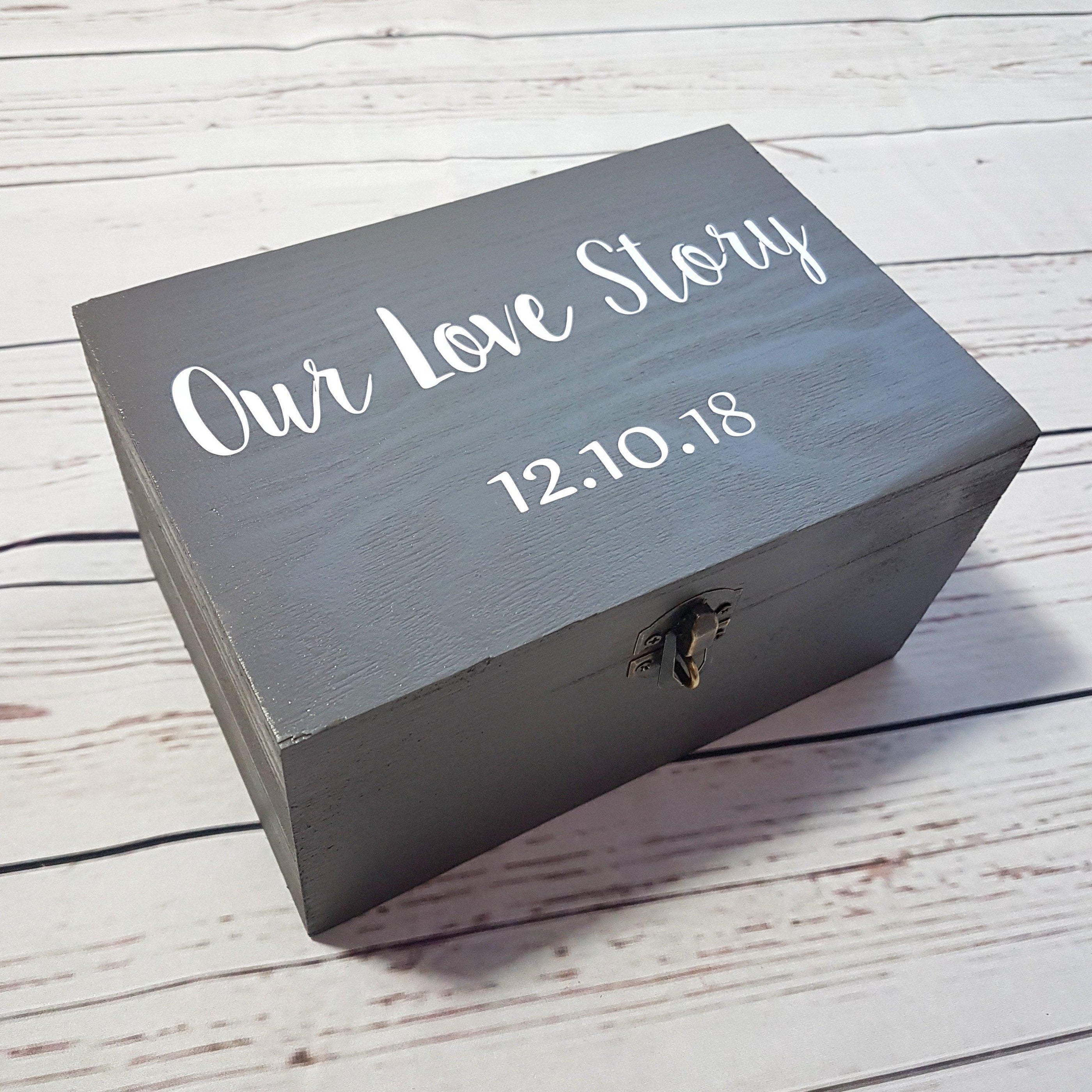 Our Love Story Memory Box I Letters to Bride Box I Make Memento