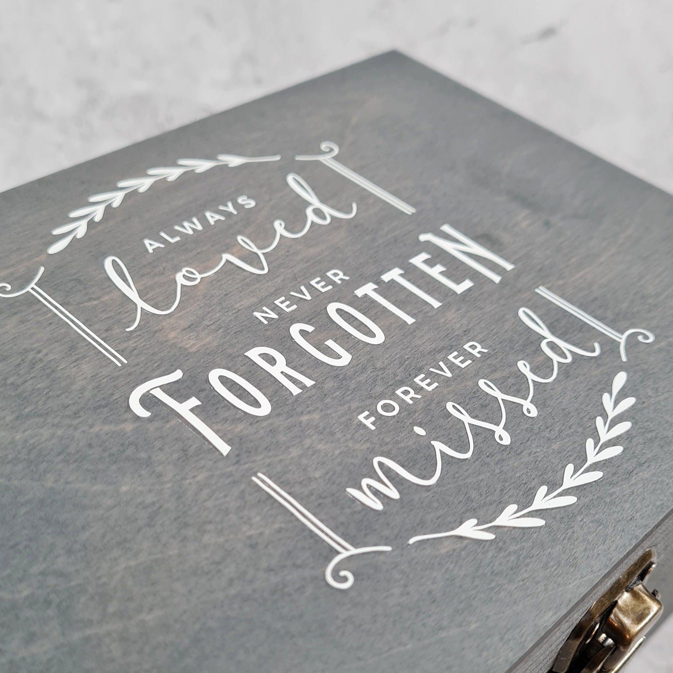 Personalised Bereavement Memory Box I Always Loved Keepsake Box I In L ...