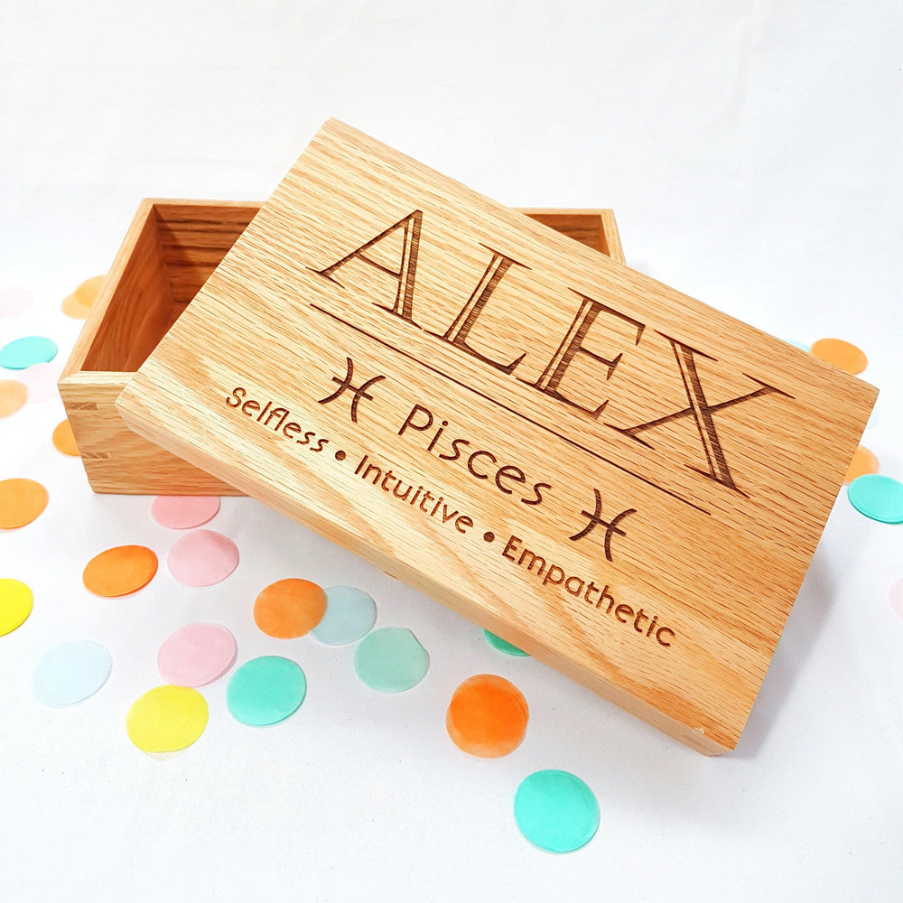 Personalised Birthday Gift Box I Zodiac Star Sign Gift I Make Memento