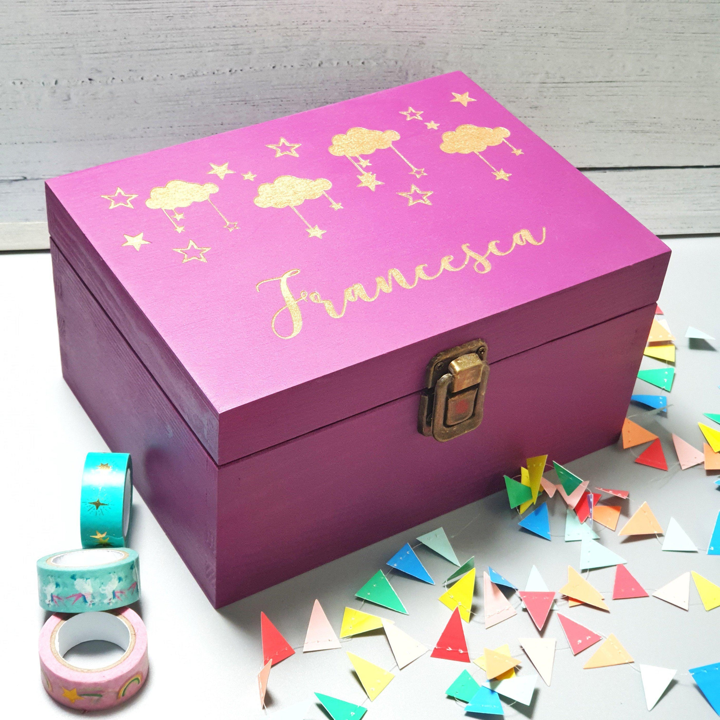 Personalised Childrens Birthday Memory Box I Newborn Baby Gift — Make ...
