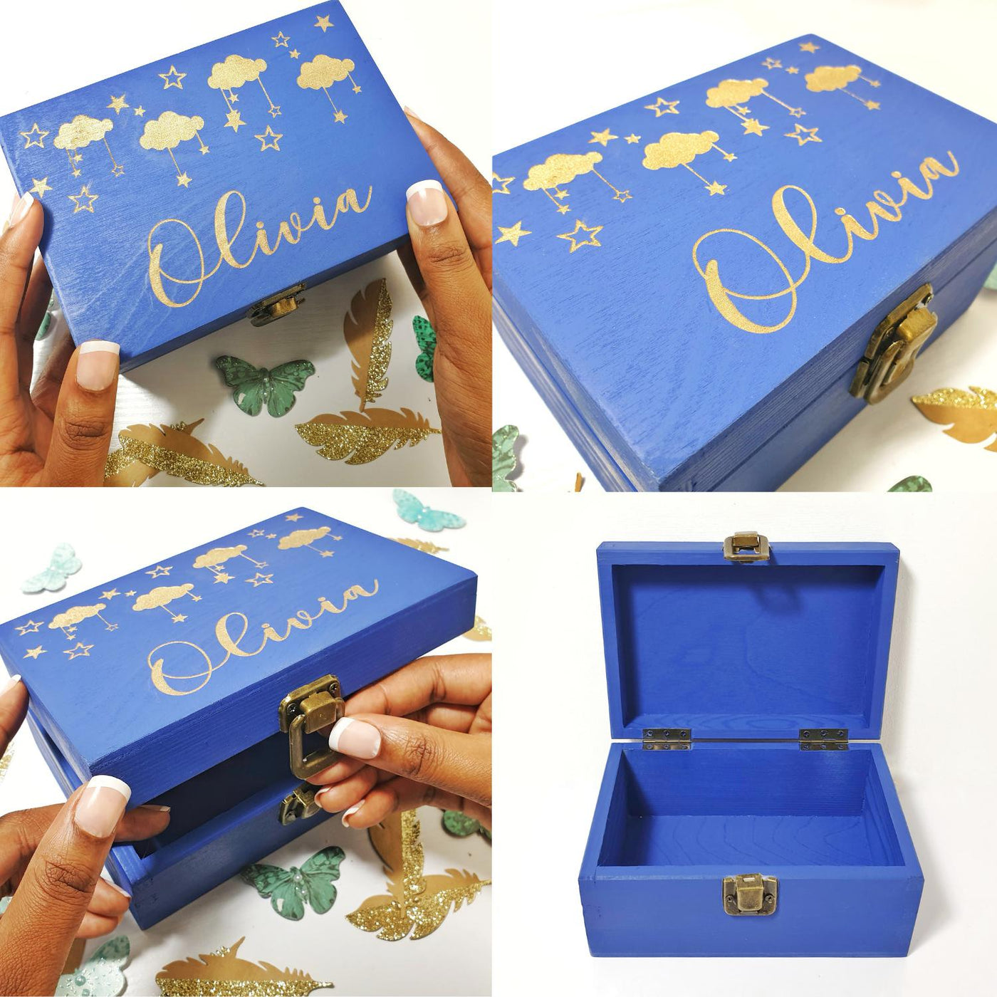 Personalised Childrens Birthday Memory Box I Newborn Baby Gift — Make ...