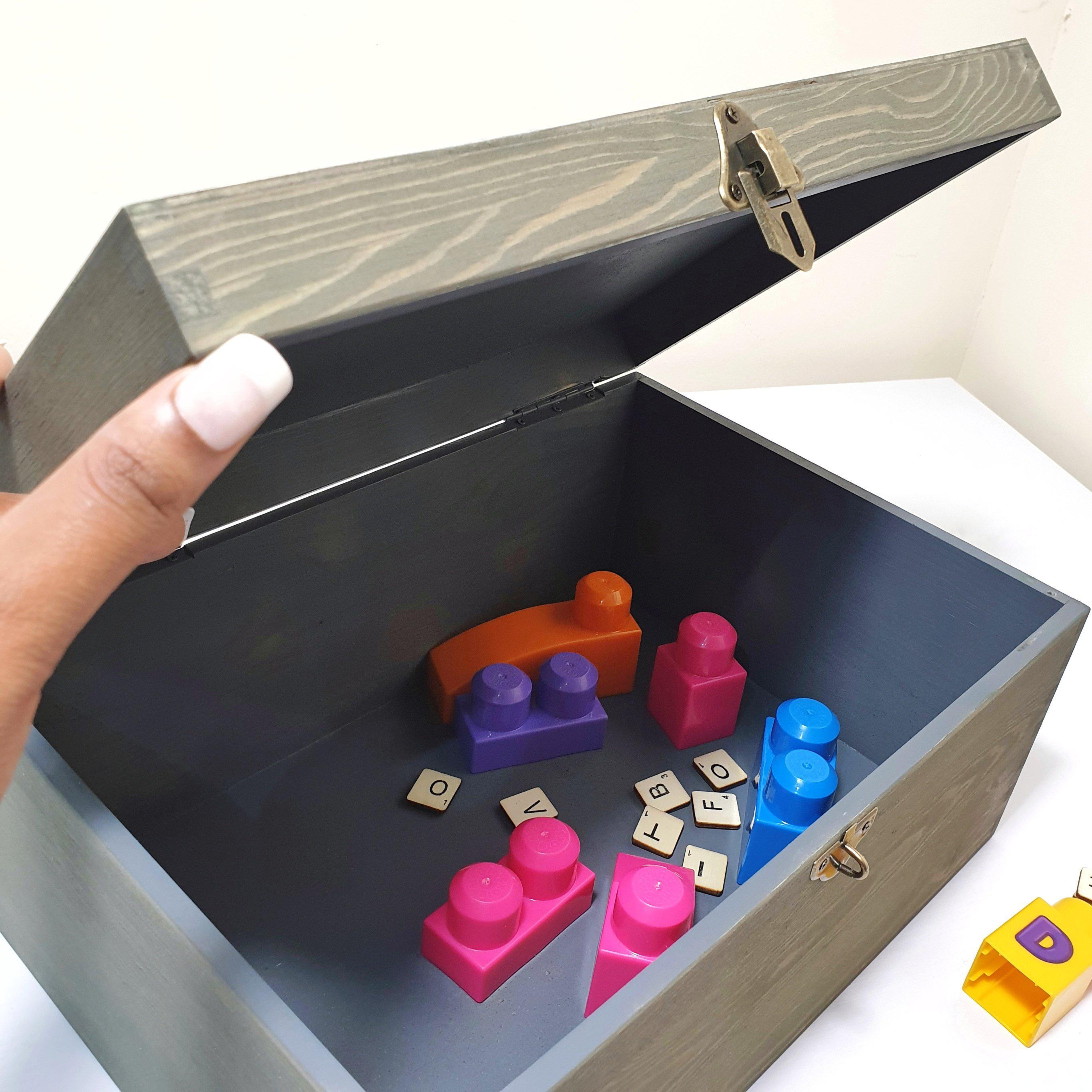 Personalised Childrens Keepsake Toy Box I 1st Birthday Gift Play Box ...