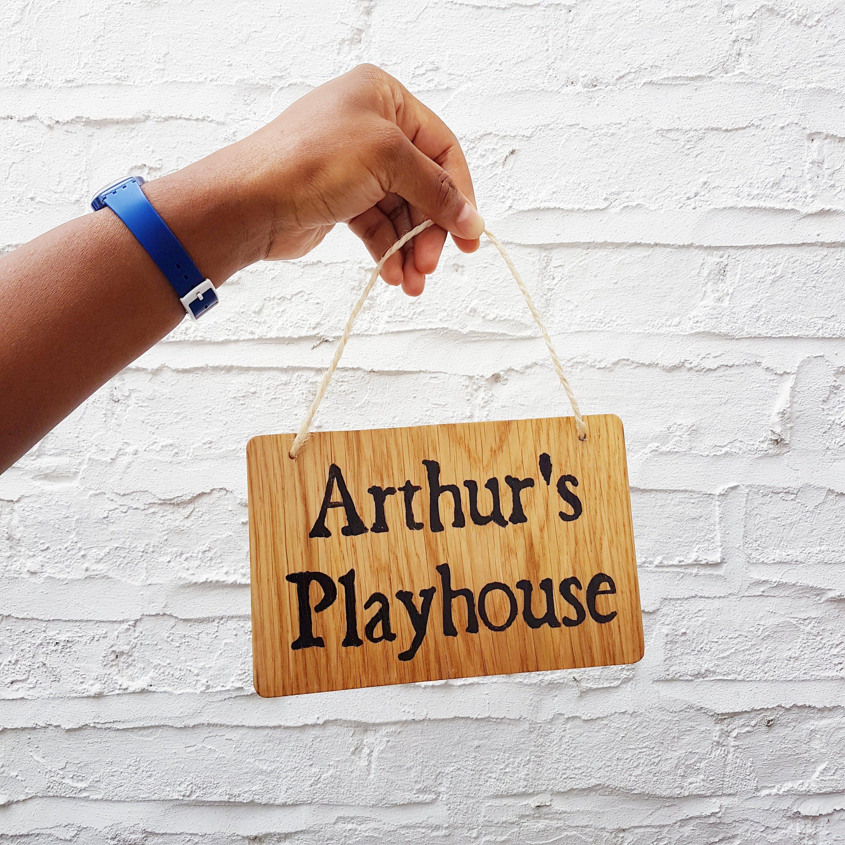 Personalised Children's Playhouse Sign I Make Memento