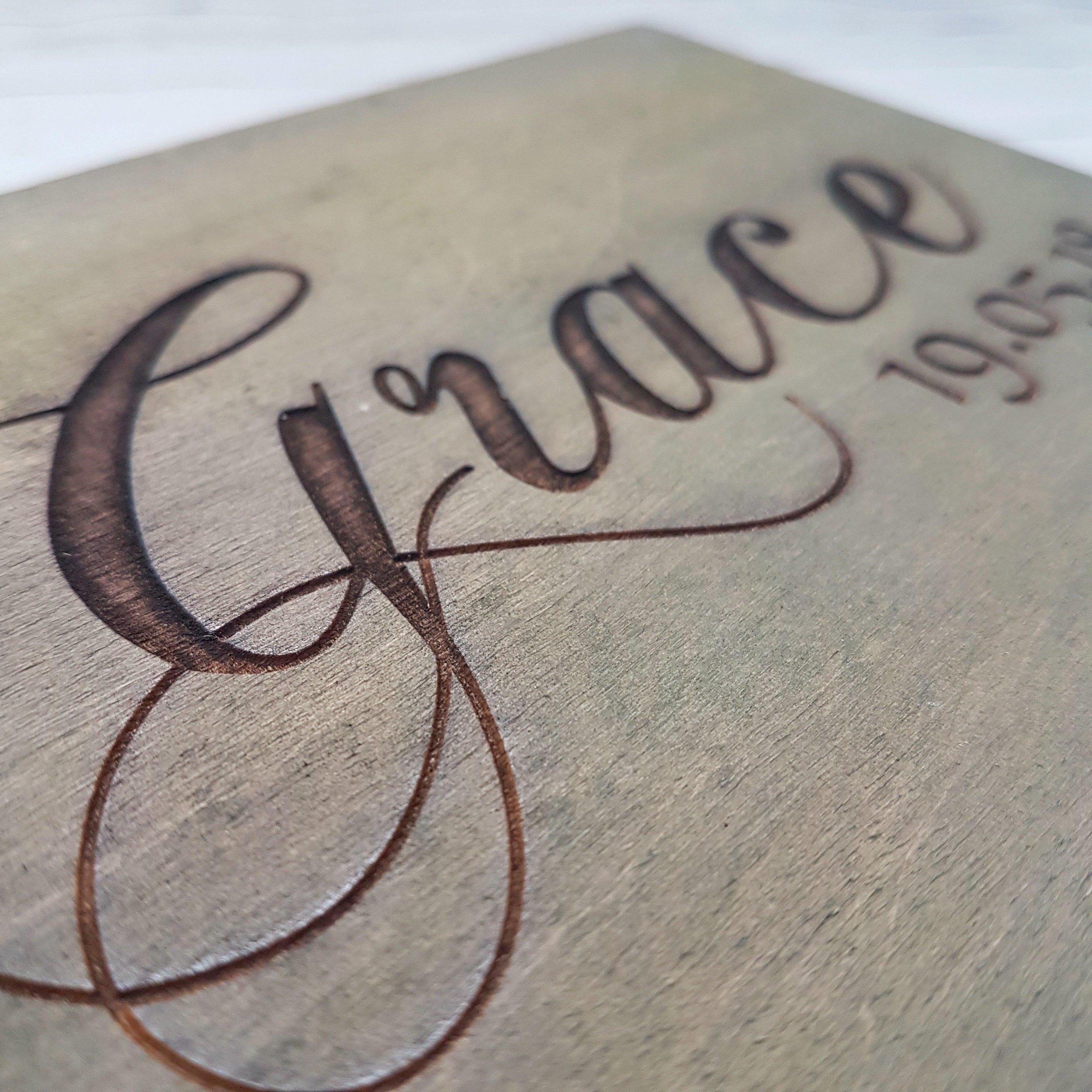 Personalised Distressed Wooden Box I Make Memento