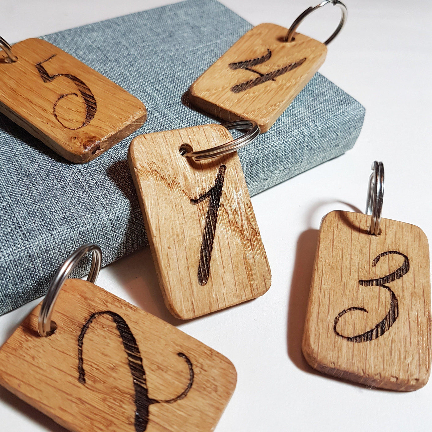 Personalised Door Number Keyring I Make Memento