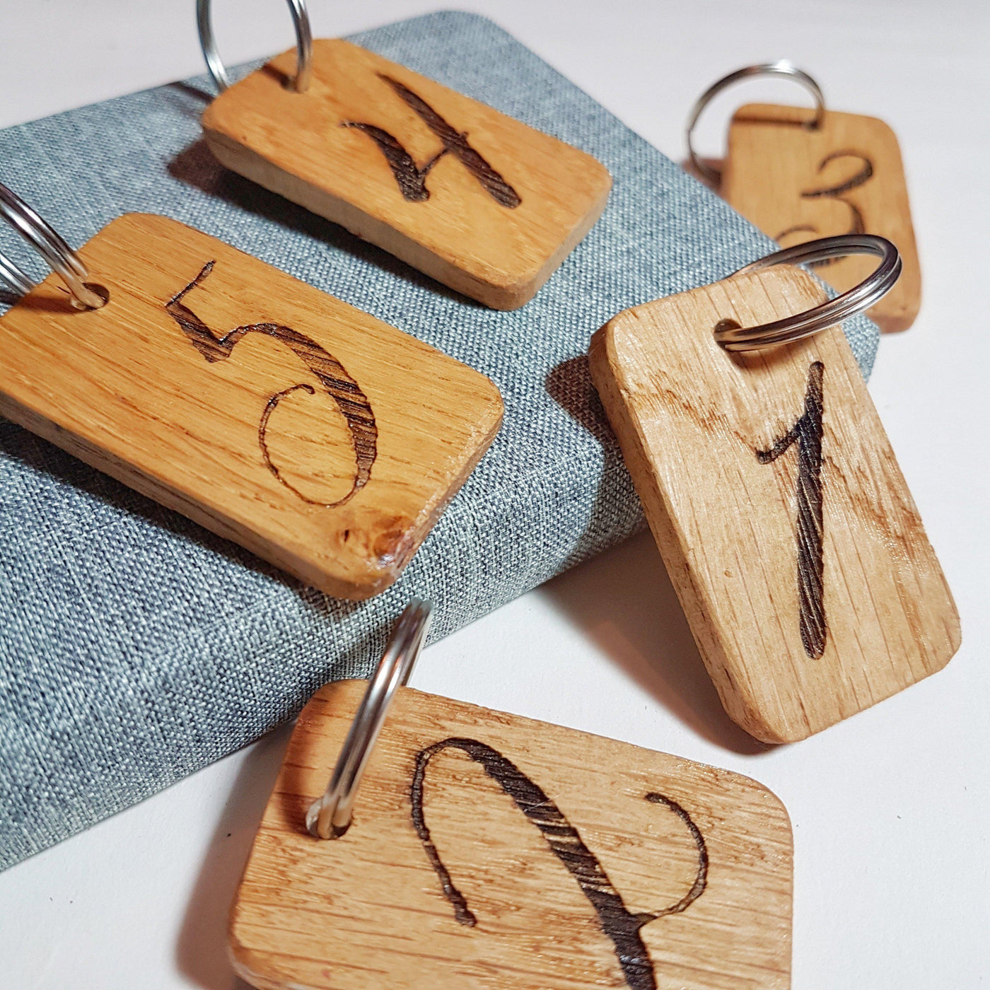 Personalised Door Number Keyring I Make Memento