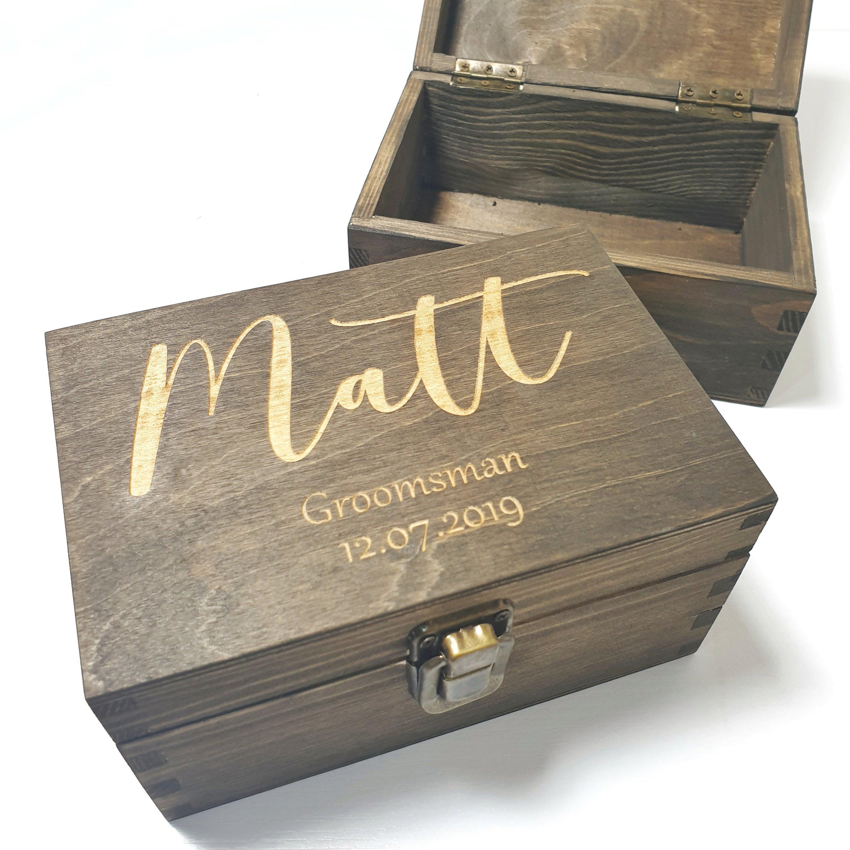 Personalised Groomsman Wedding Gift Box I Best Man Gift I Make Memento