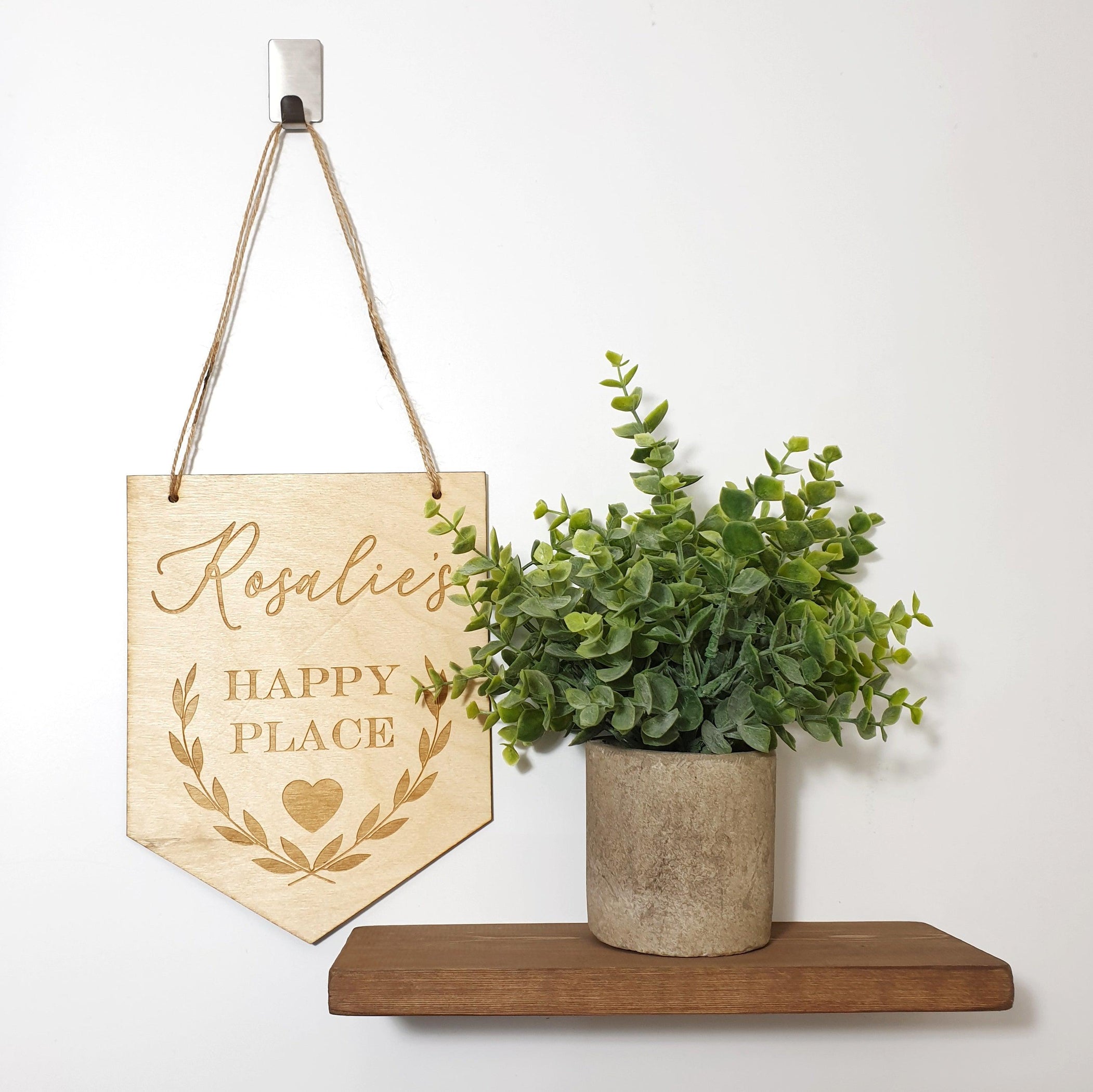 Personalised Wood Office Sign I Home Office Decor I Hanging Door Sign ...