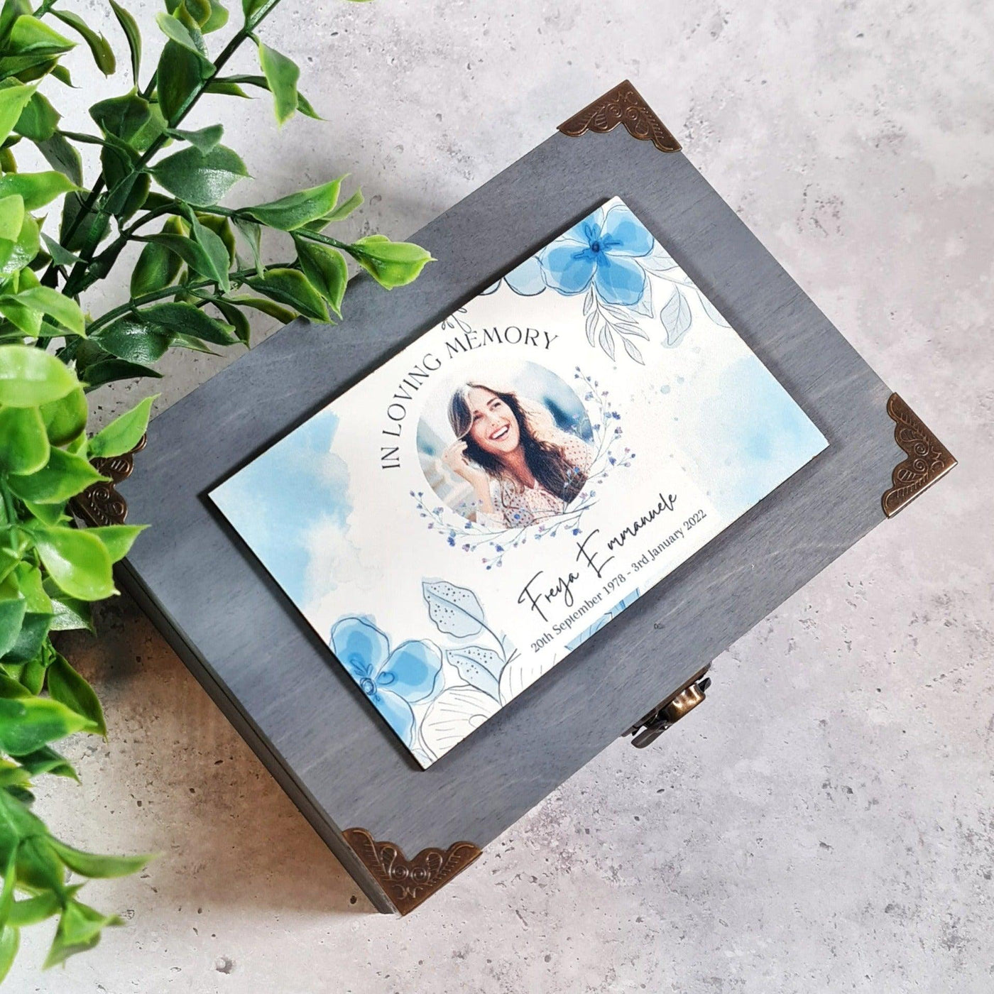 Personalised Memorial Bereavement Box I Custom Photo Funeral Keepsake ...