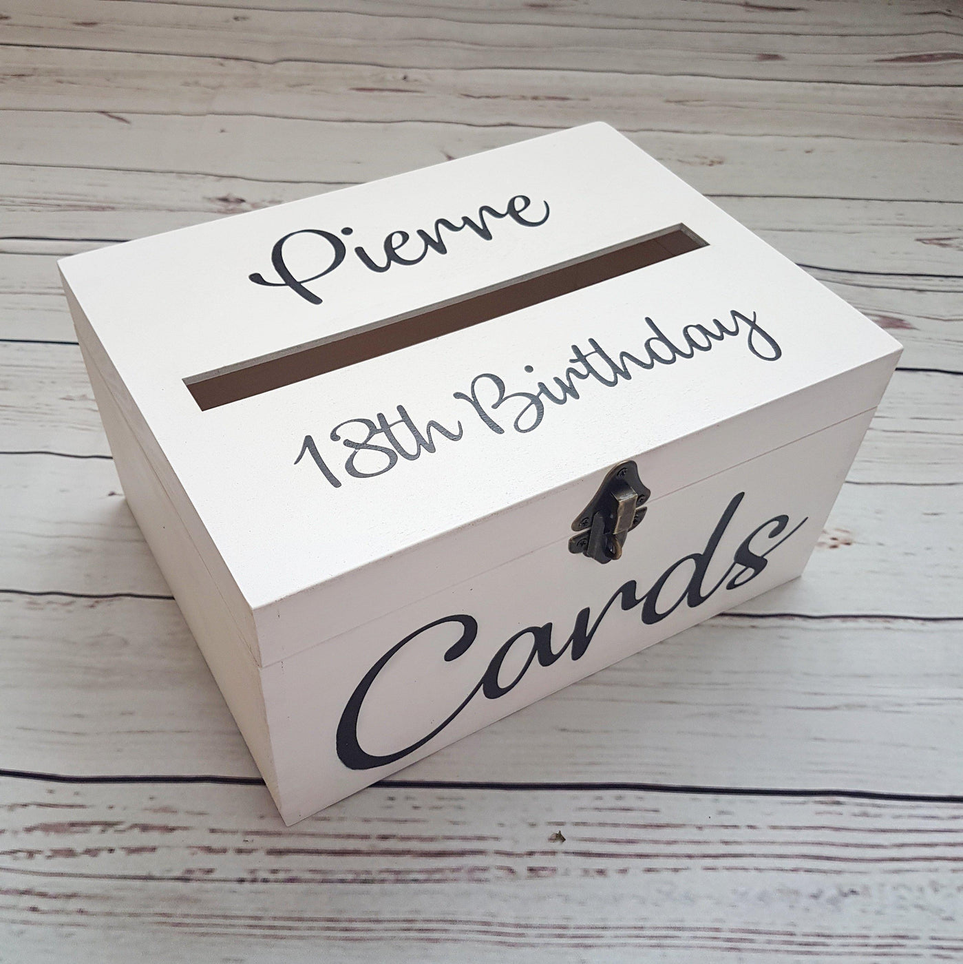 Personalised Party Card Box I Make Memento
