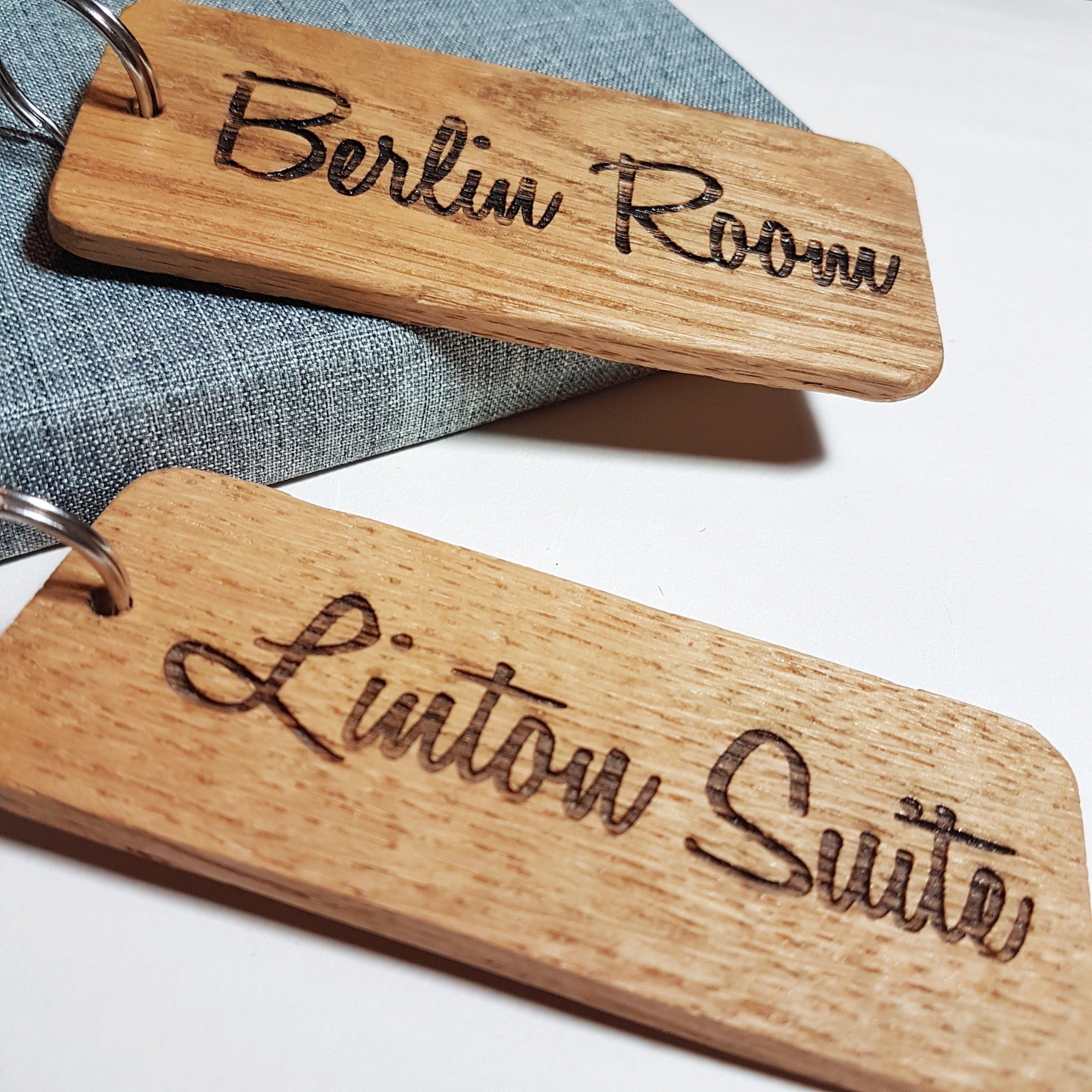 Personalised Room Name Keyring I Make Memento