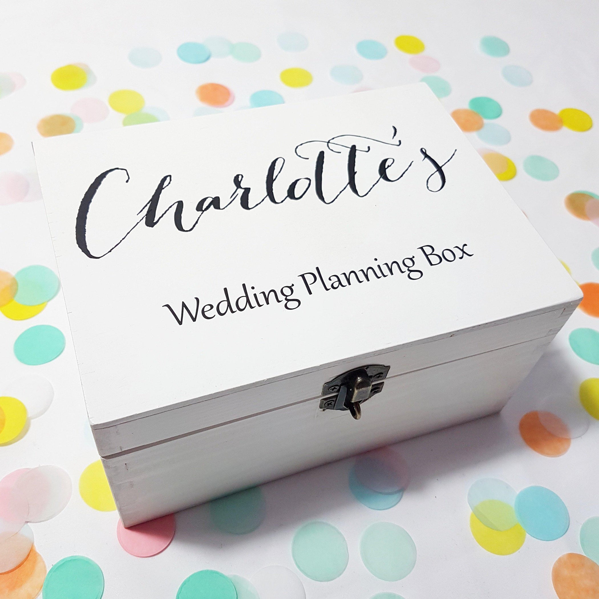 Personalised Wedding Planning Box I Make Memento