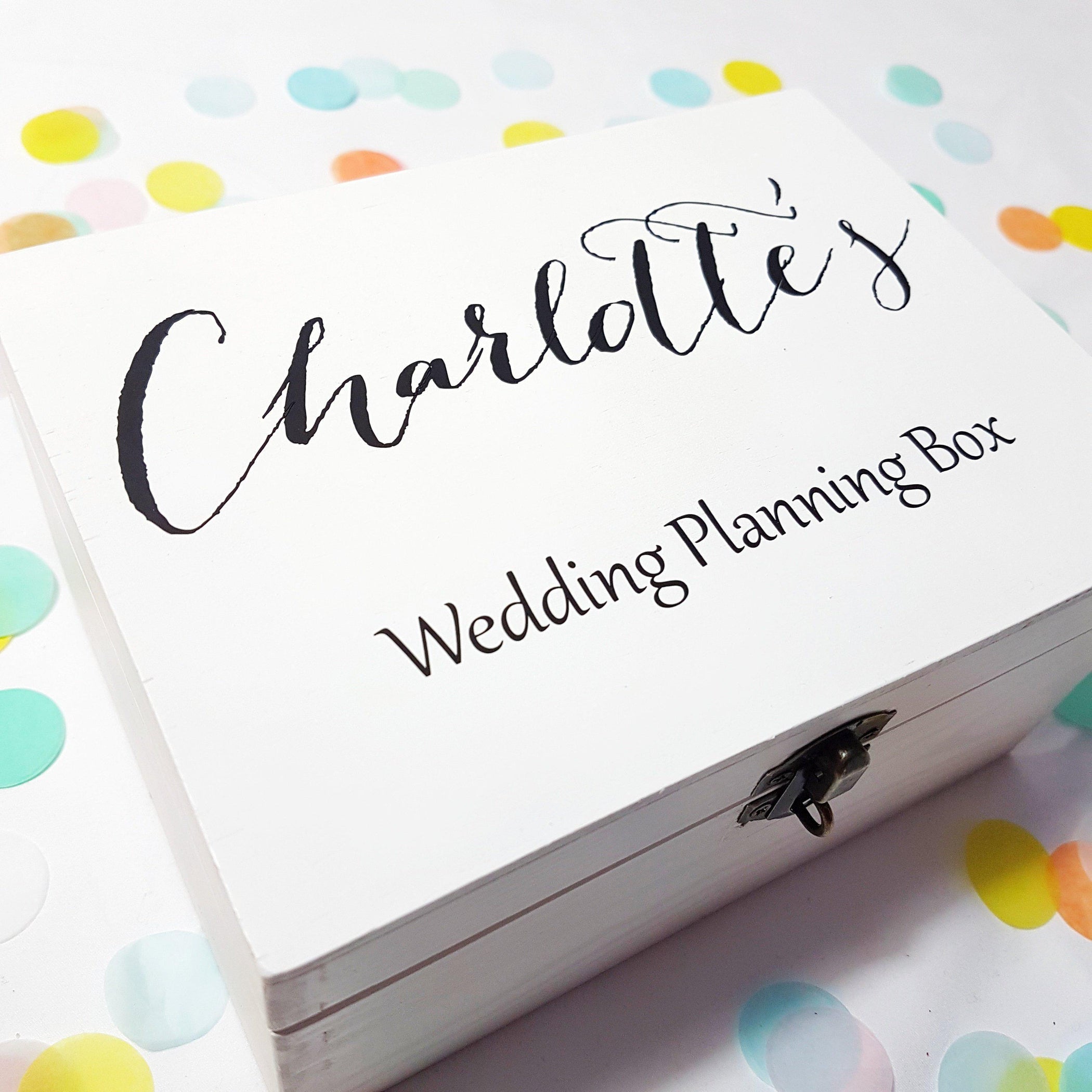 Personalised Wedding Planning Box I Make Memento