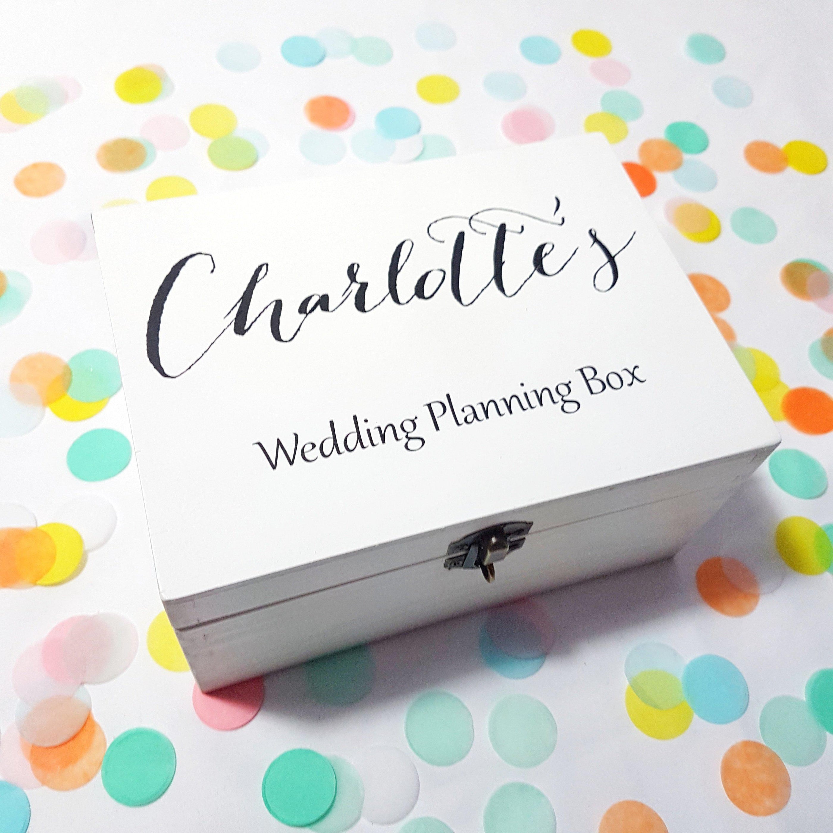Personalised Wedding Planning Box I Make Memento