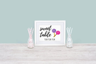 Printable Sweet Table Sign I Make Memento