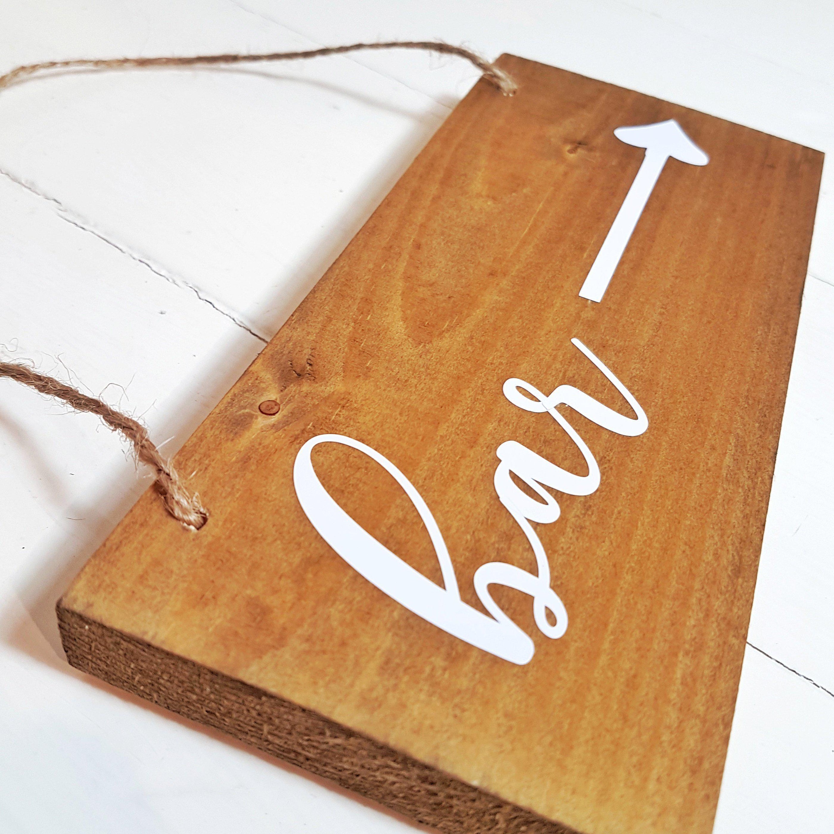 Wooden Bar Sign I Make Memento